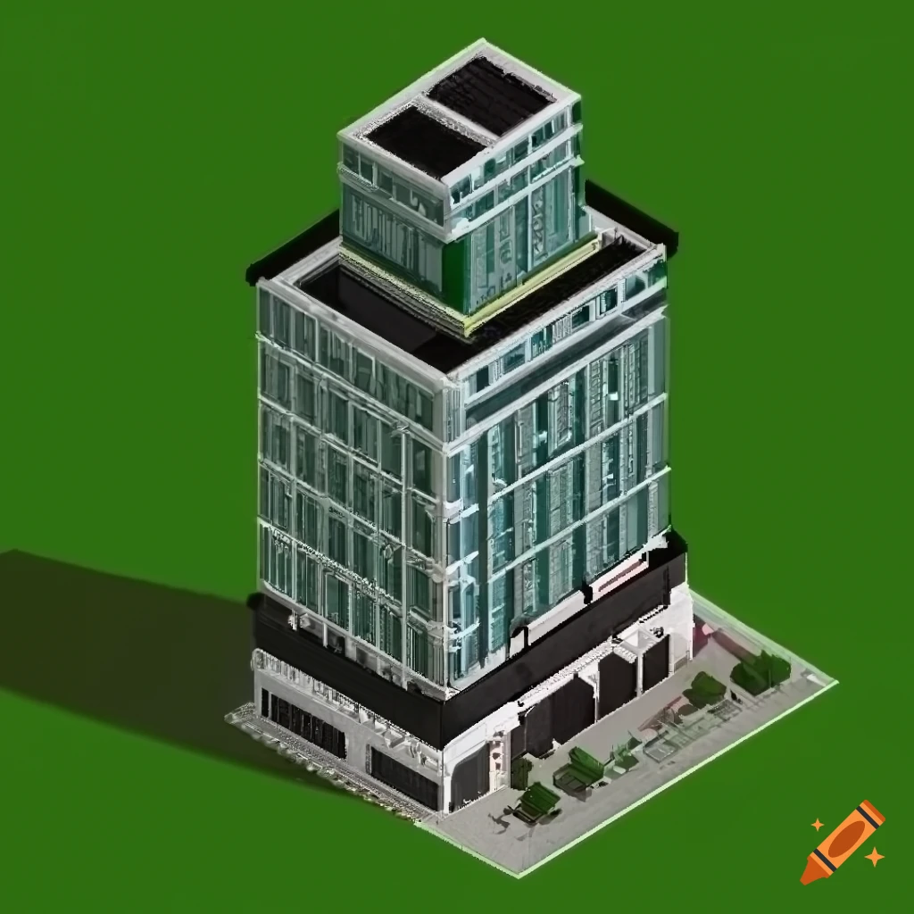 Isometric building by capitalism lab on Craiyon