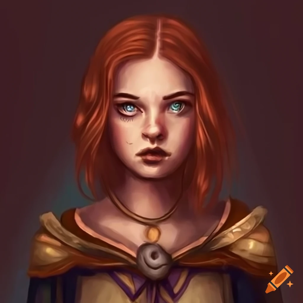 Digital art of a young female wizard casting a spell