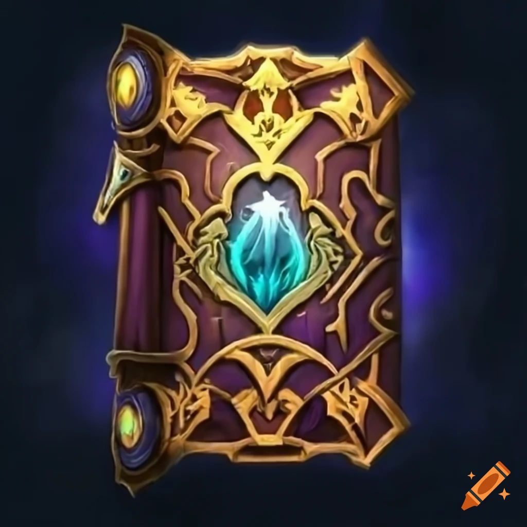 Warcraft spell book on Craiyon
