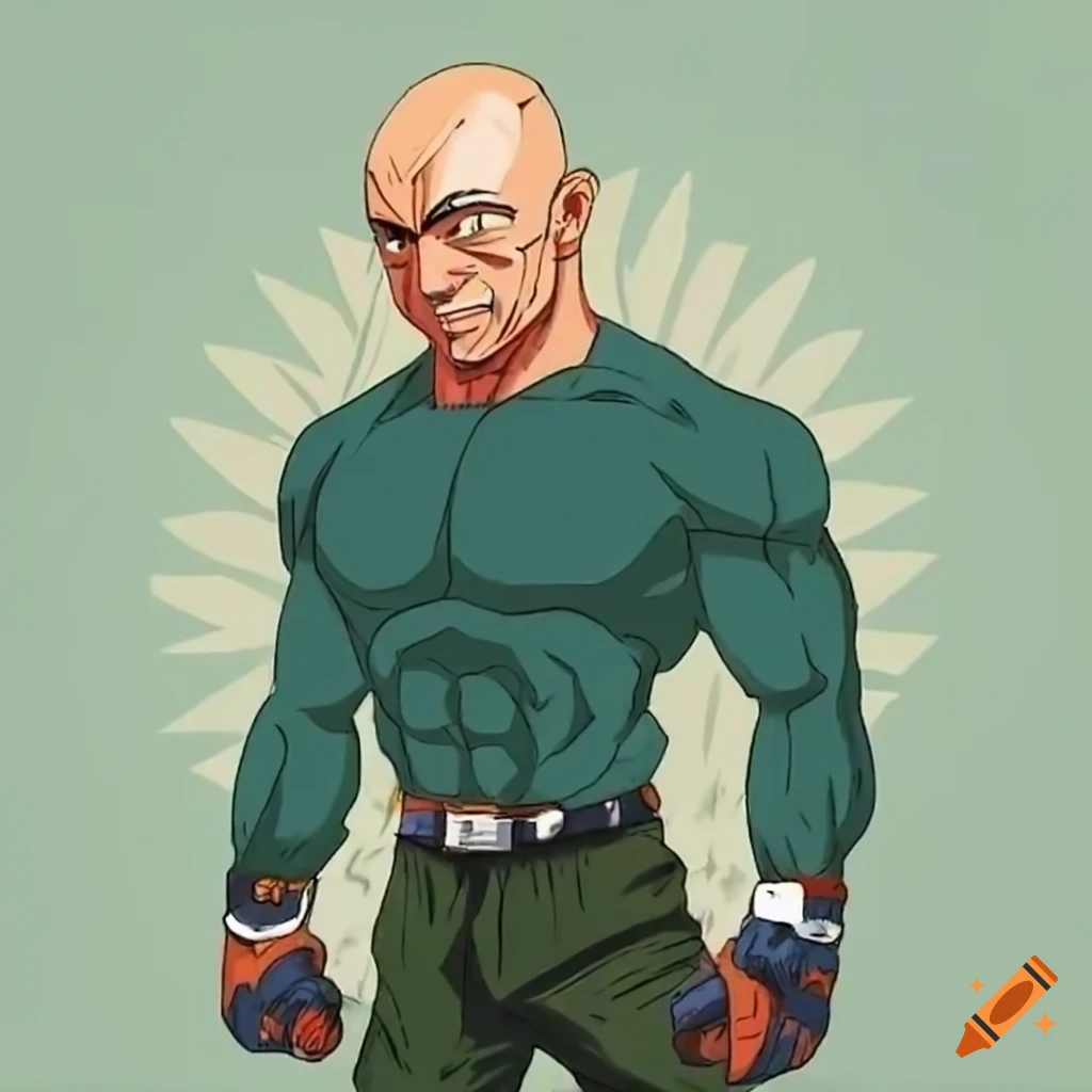 Joe Rogan as a dragon ball super character in the art style of Akira ...