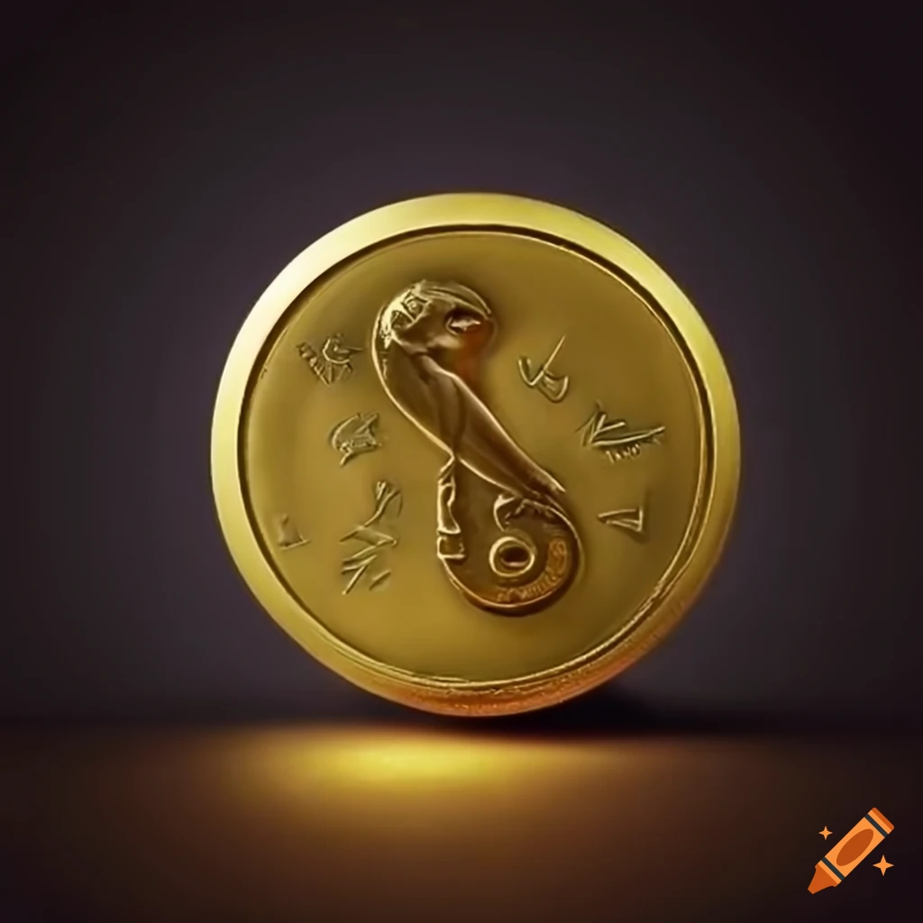 Flying coin on Craiyon