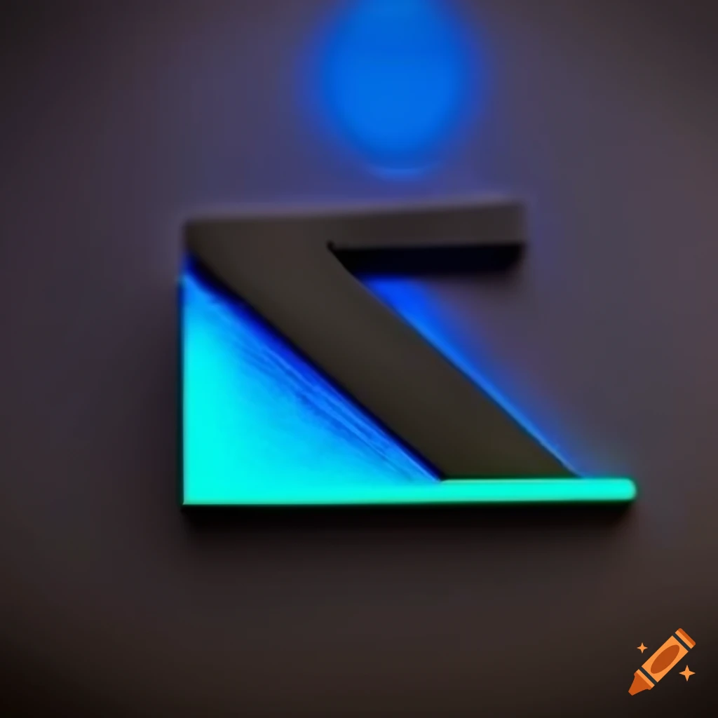 Gaming logo with base colors of blue, green, black on Craiyon