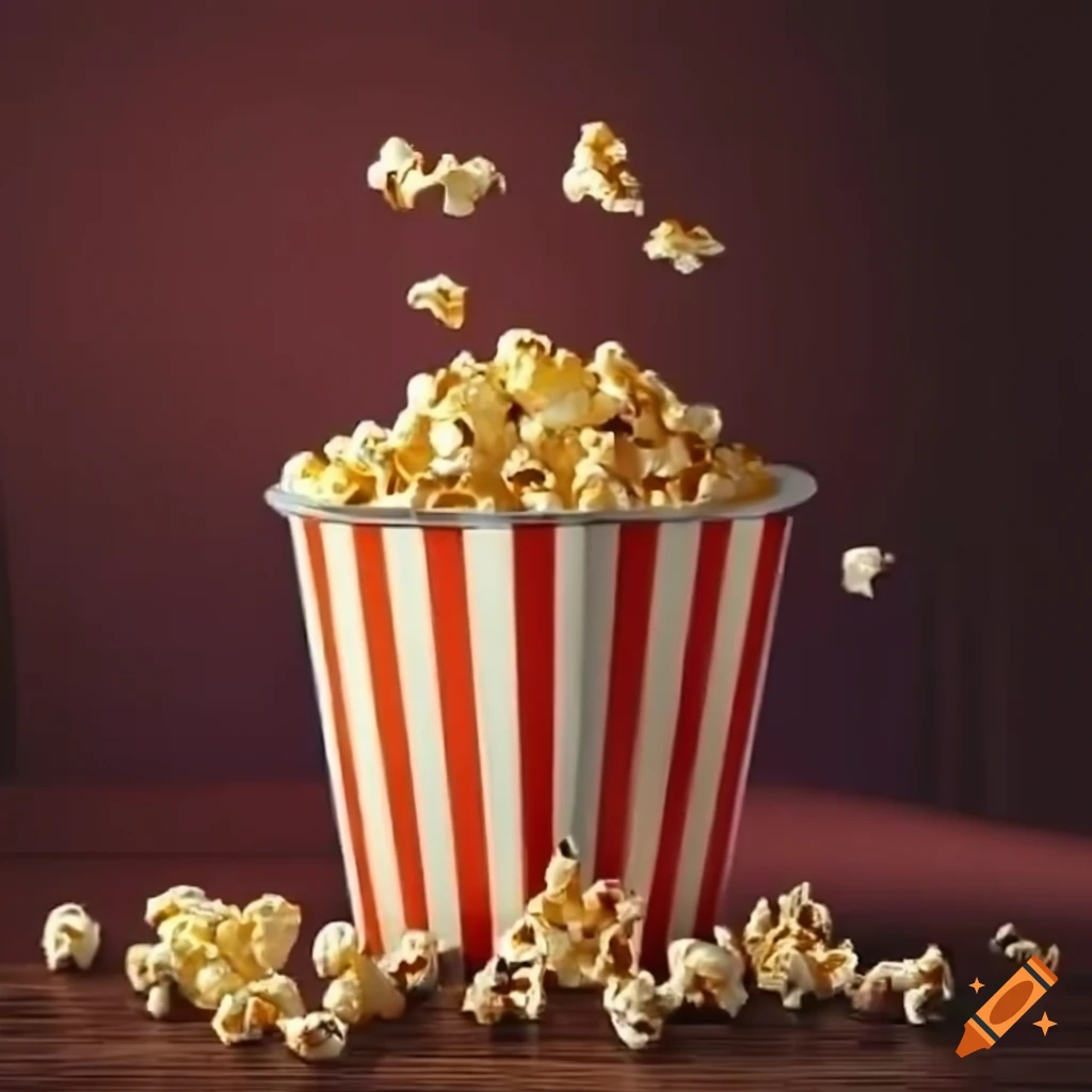 Popcorn advetr picture on Craiyon