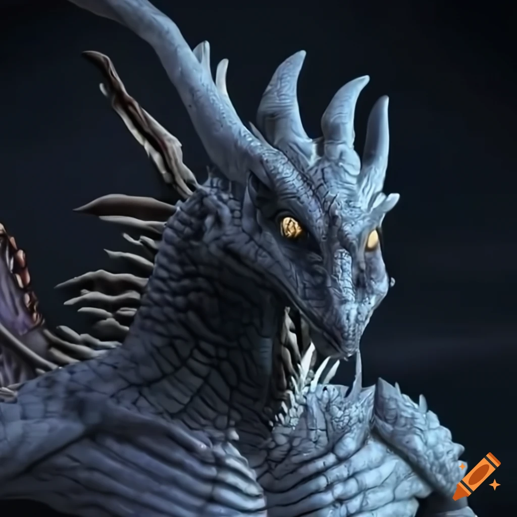 Close up humanoid dragon, high definition, ultra detailed, 4k on Craiyon