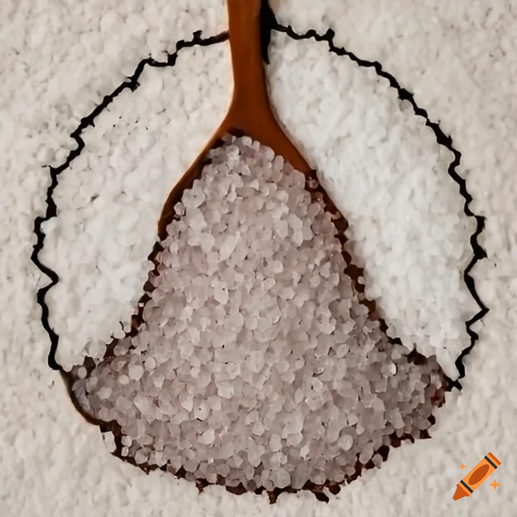 Man made out of salt on Craiyon