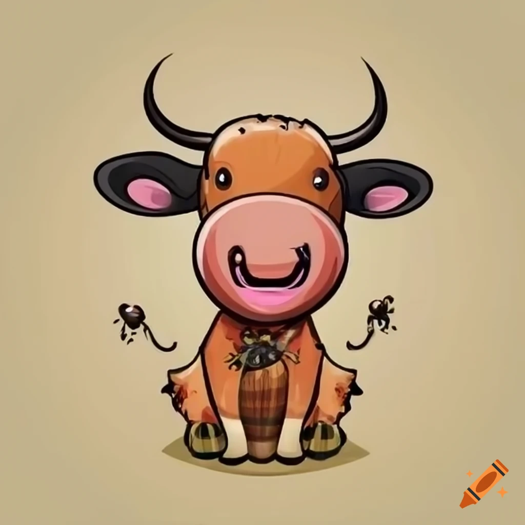 Cow and bee both looking healthy and happy