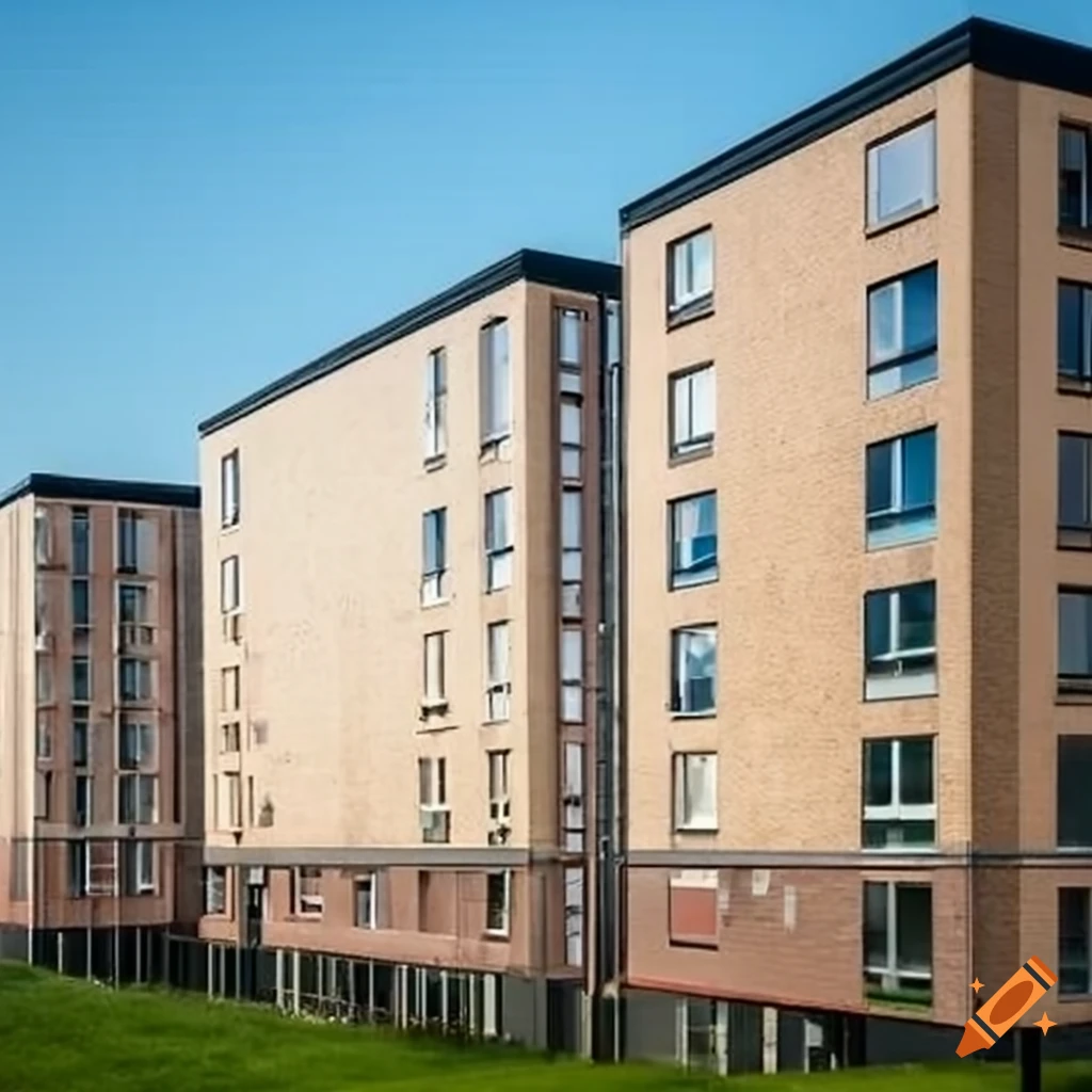 Modular residential building in uk on Craiyon