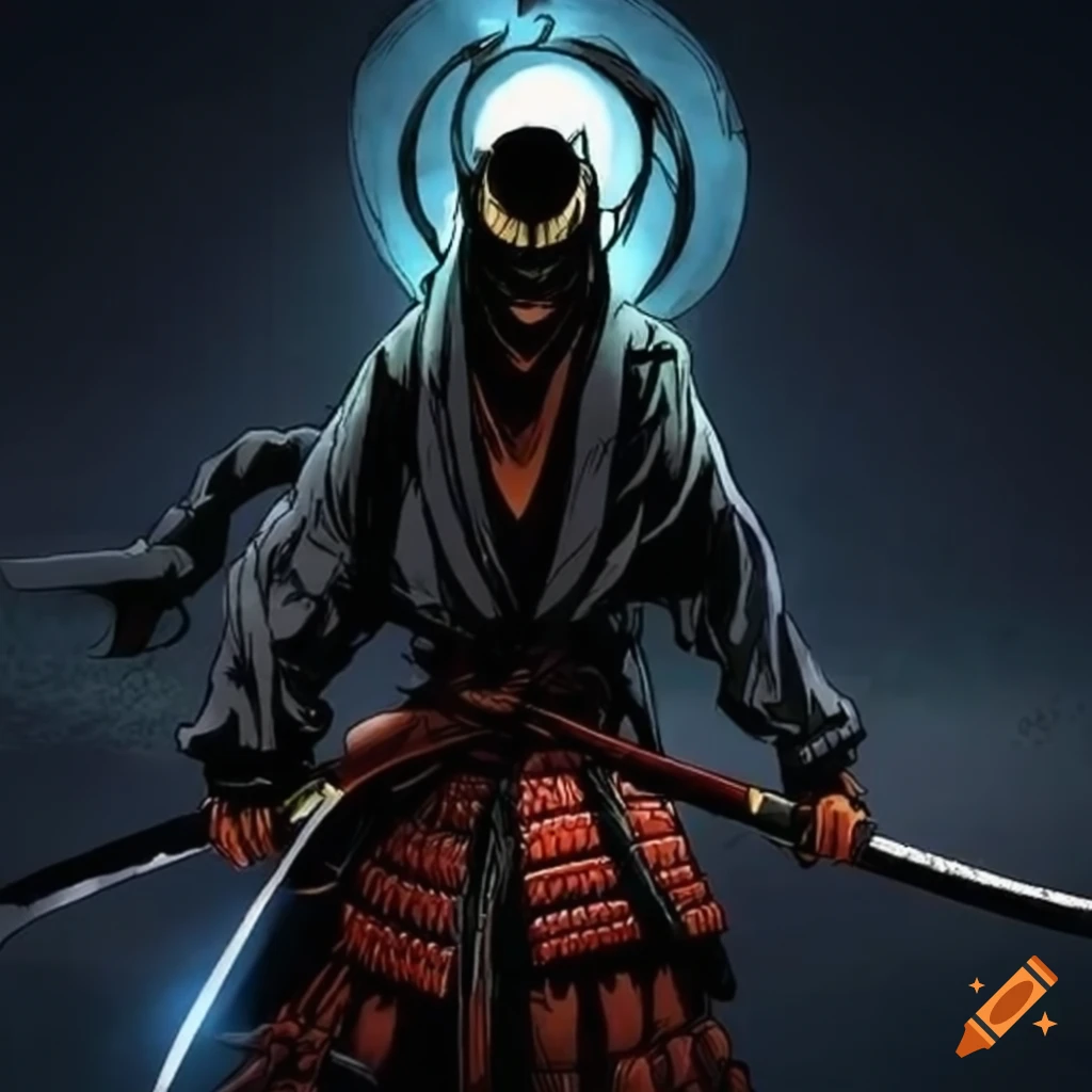 Manga samurai katana
