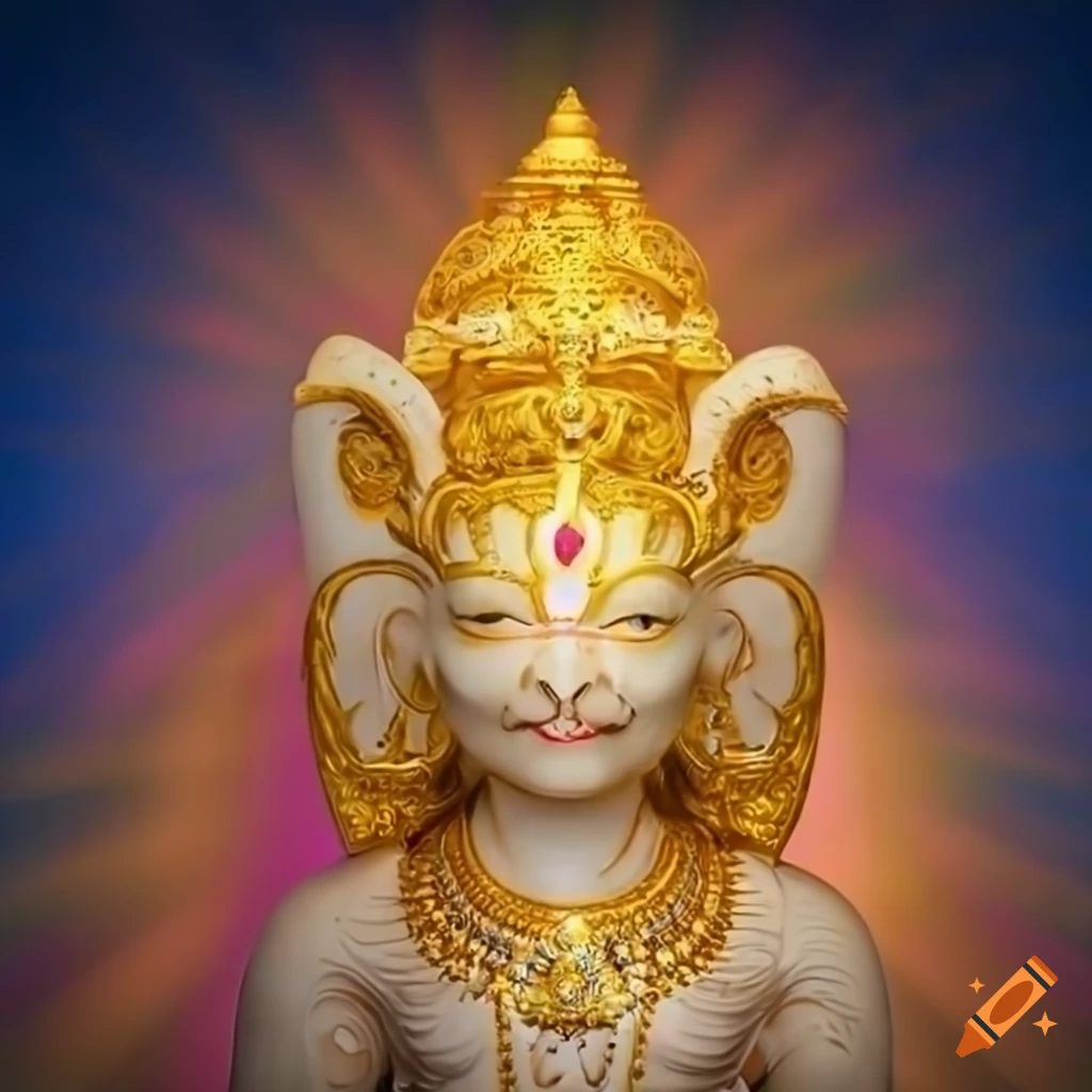 Celestial glowing concept of a Massive Divine Golden and white marble ...