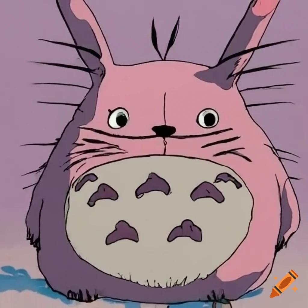 A pink totoro