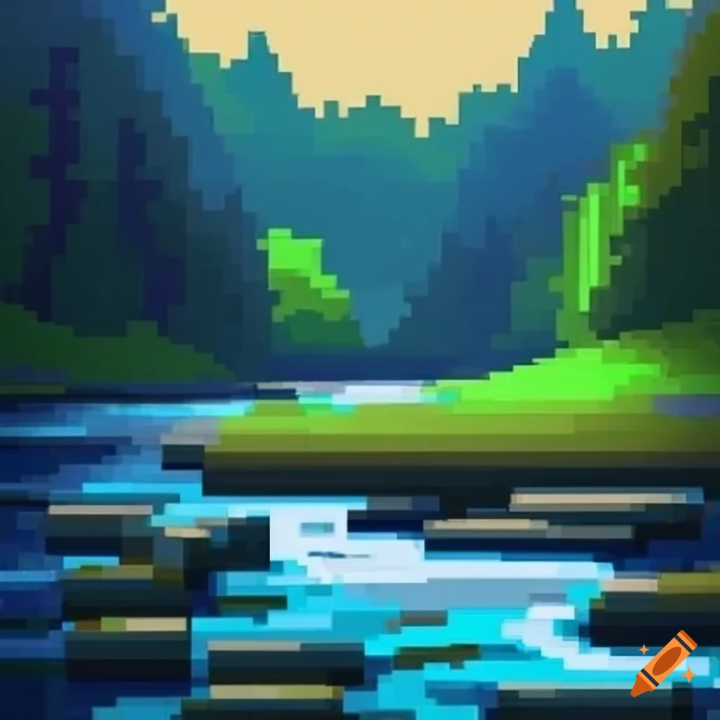 River beckground pixel