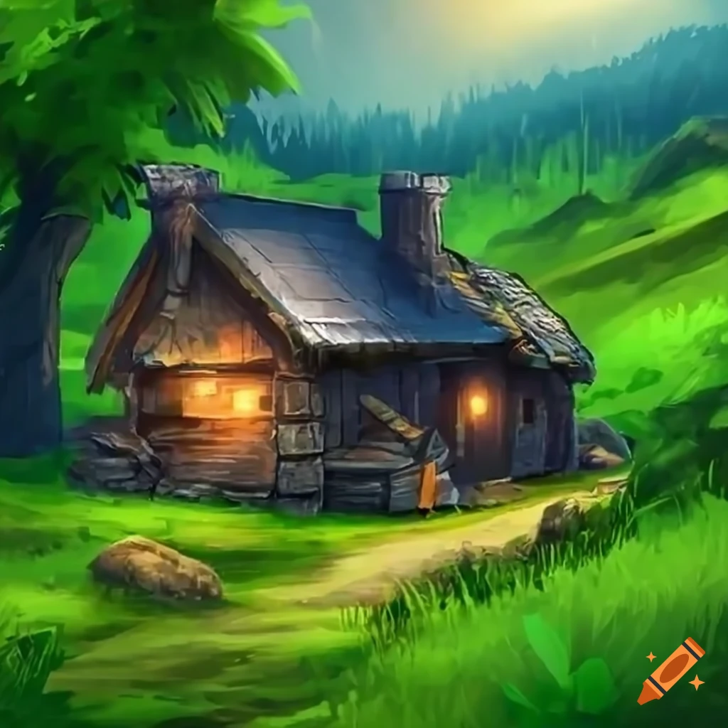 Blacksmith's house, pathfinder kingmaker, mountain glen background ...
