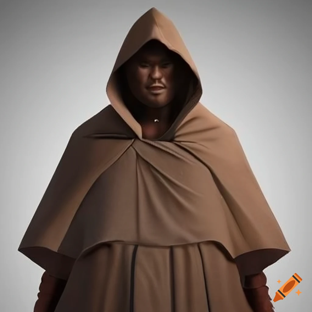 Sumo swami brown grey rpg cloak