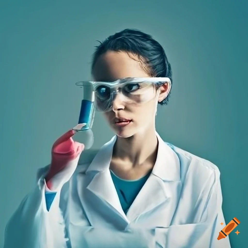 A curious scientist in a lab coat