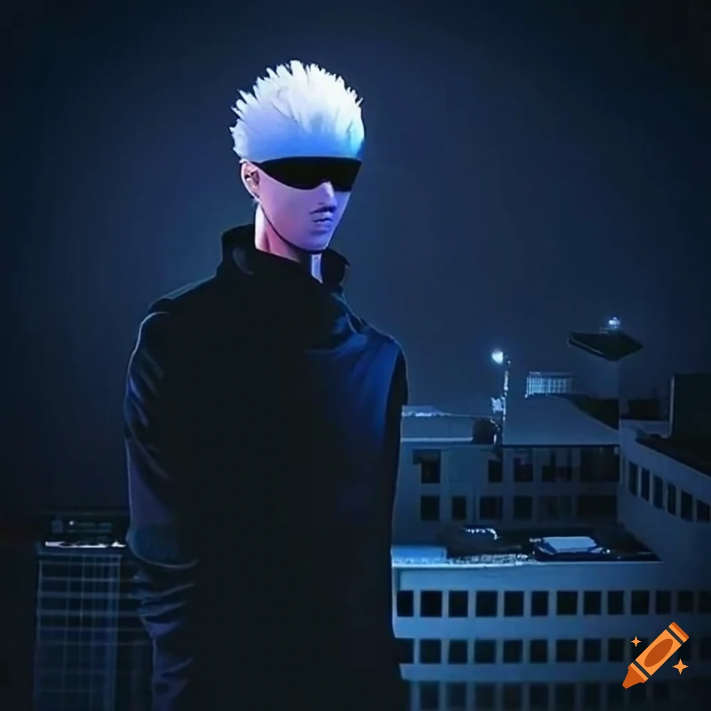 Gojo satoru from jujutsu kaisen full body exactly as we see in anime ...