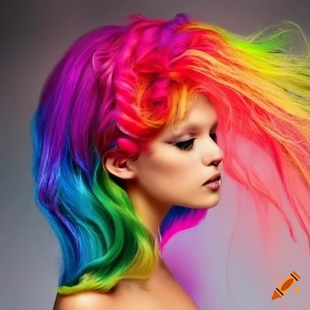 Rainbow hair