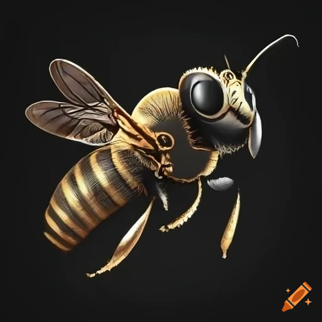 Bronze bee on Craiyon