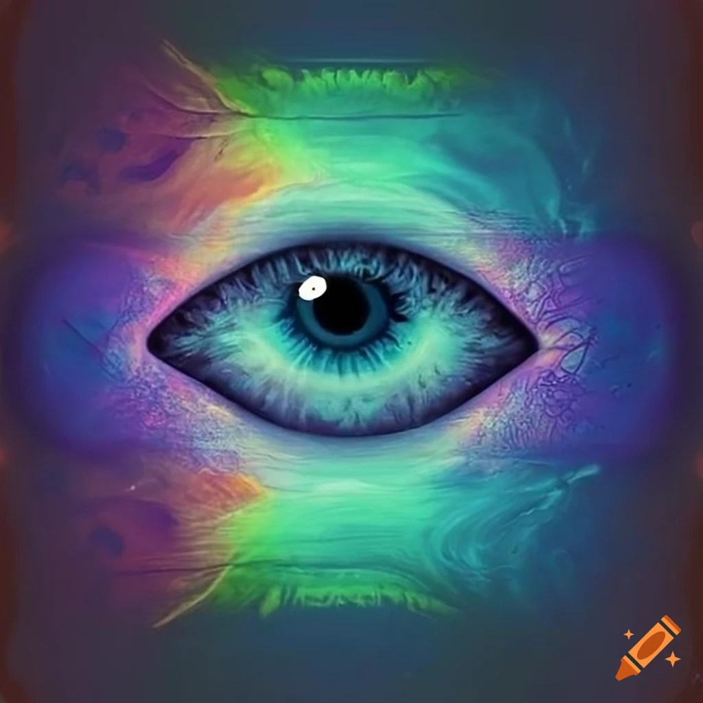 Abstract all-seeing eye on Craiyon