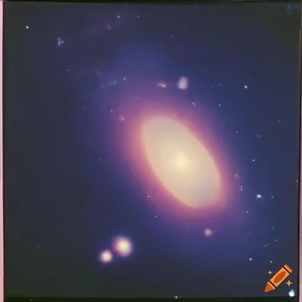 1960s low quality polaroid photo of the a galaxy in space on Craiyon