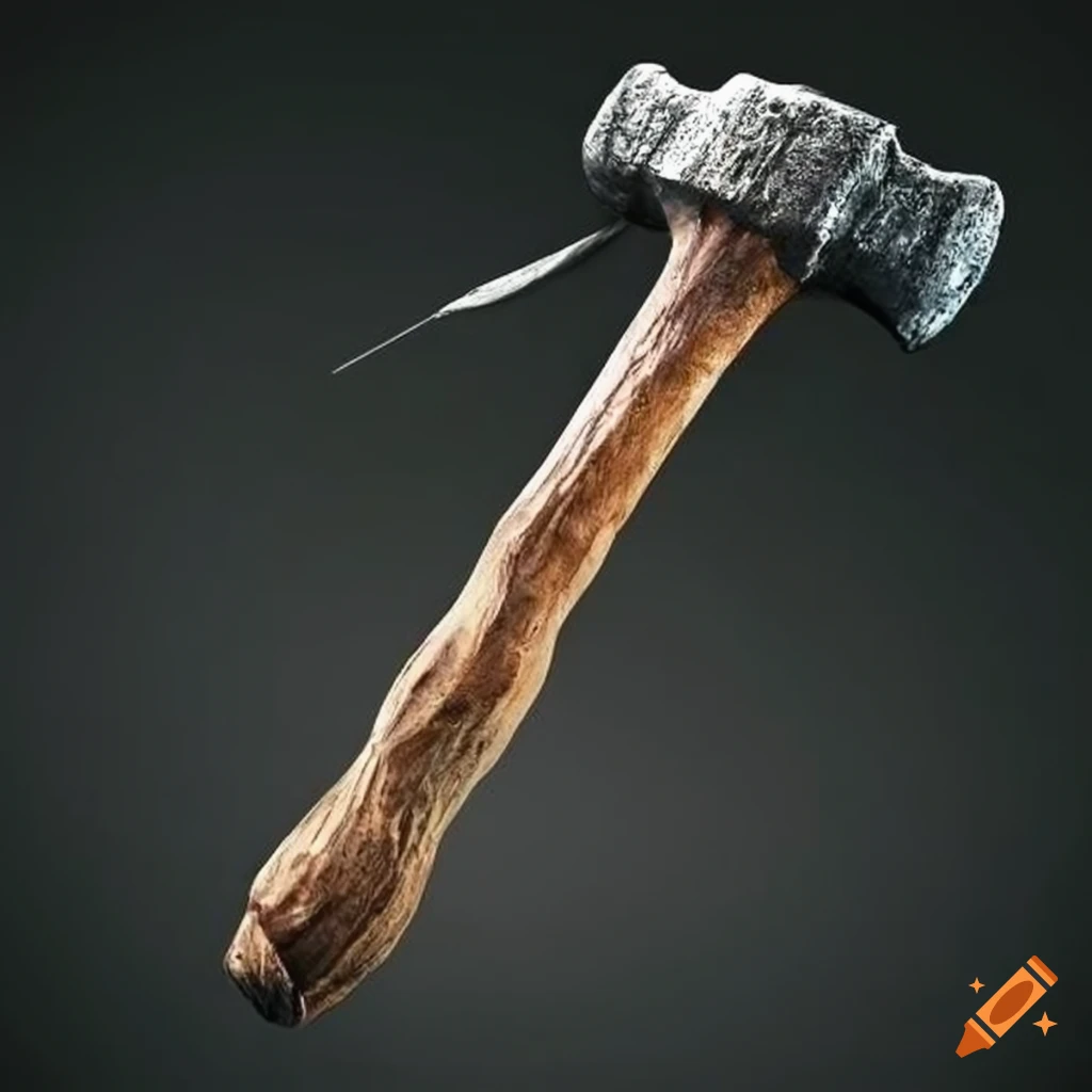 An ancient hammer on Craiyon