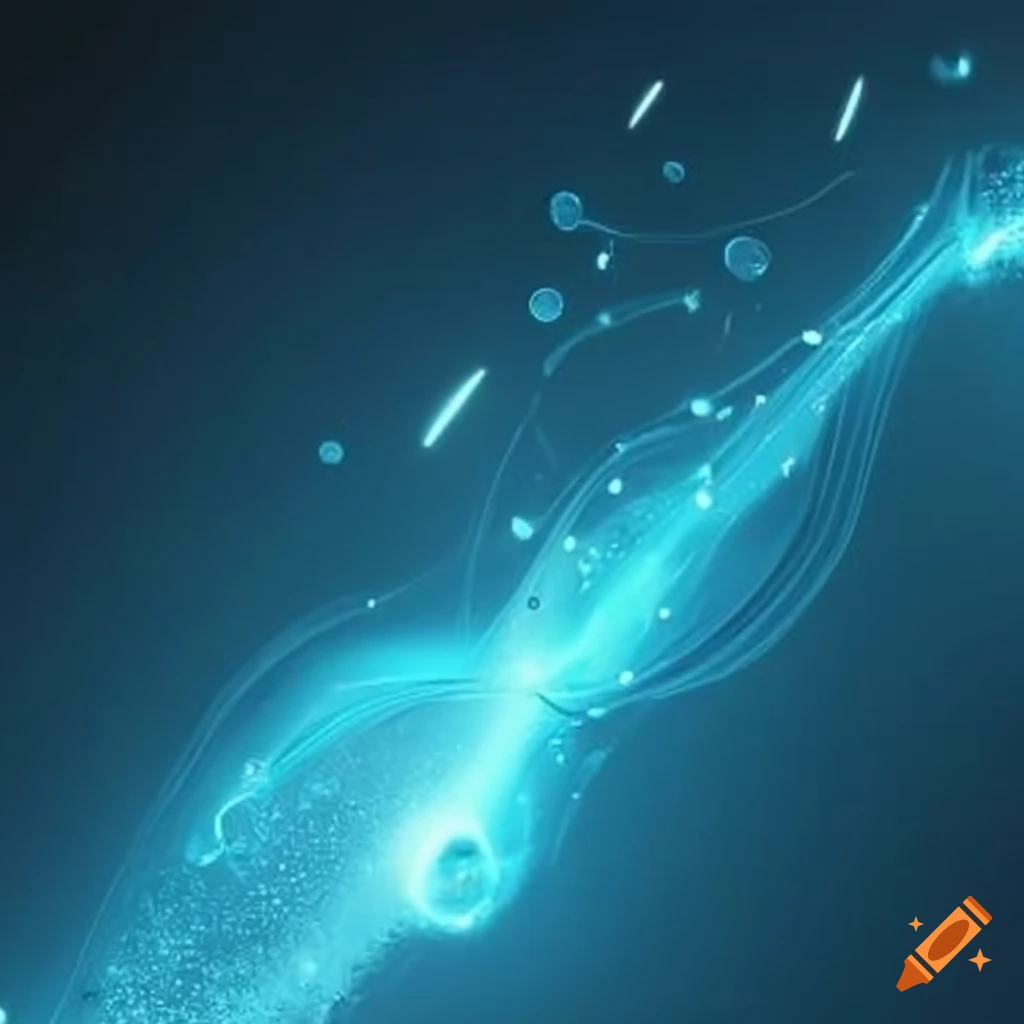 Being made out of light particles on Craiyon