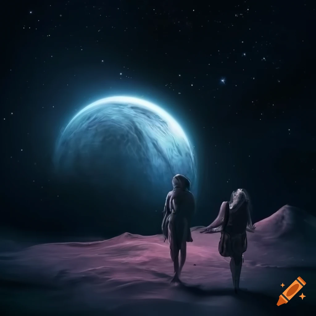 Humanity's Journey Beyond: A majestic depiction of the human race ...