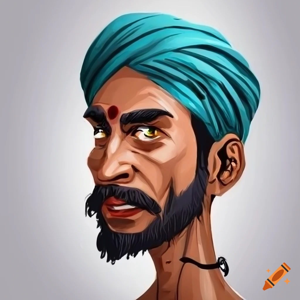 Indian man character