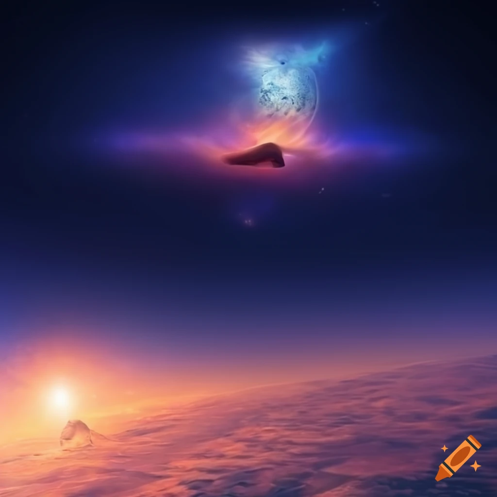 Humanity's Journey Beyond: A majestic depiction of the human race ...