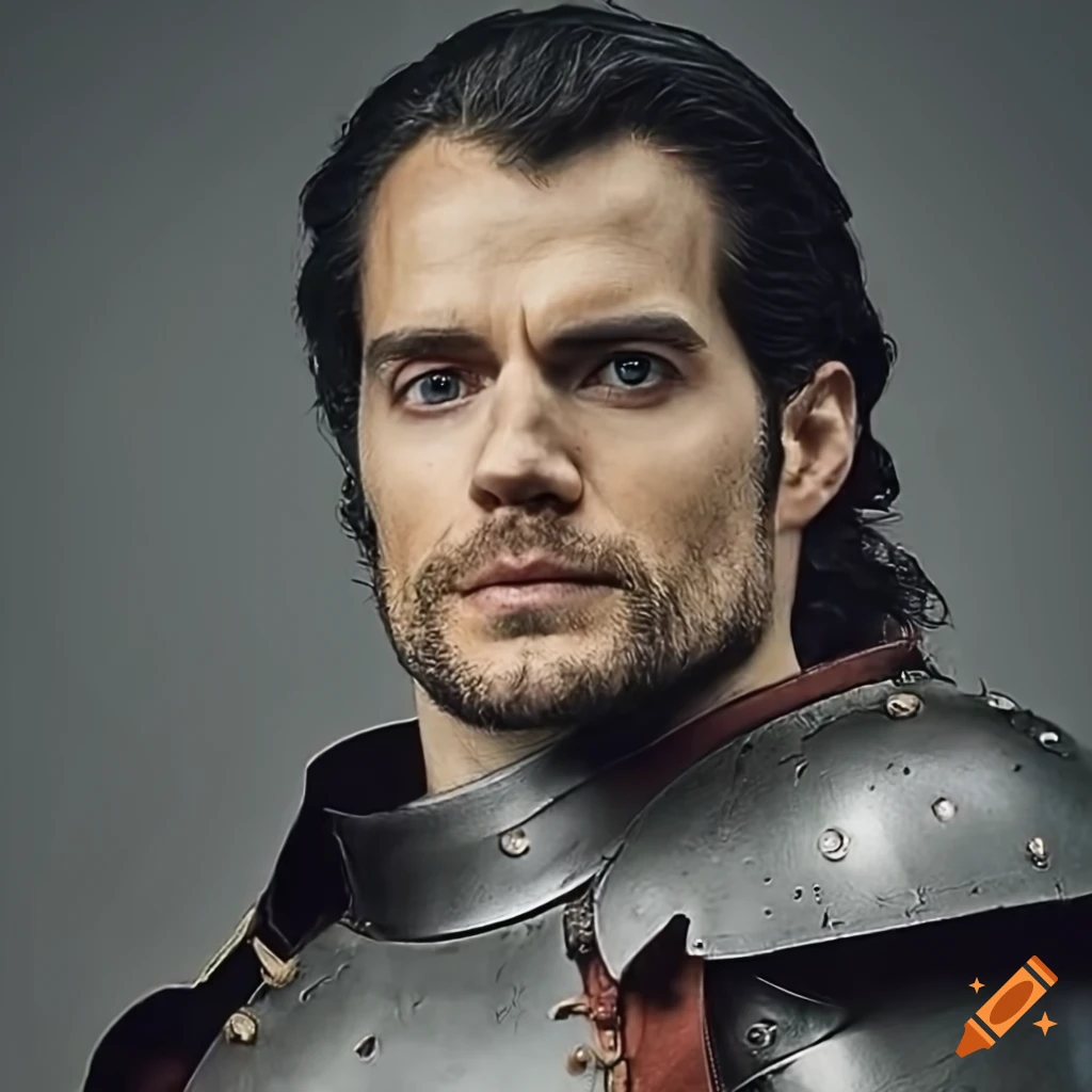 Henry cavill with shoulder-length black hair slicked back out of his ...