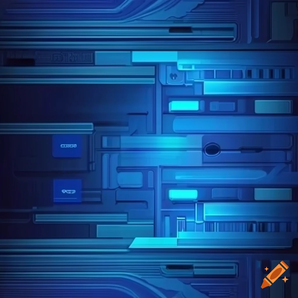 Blue tech ui-background