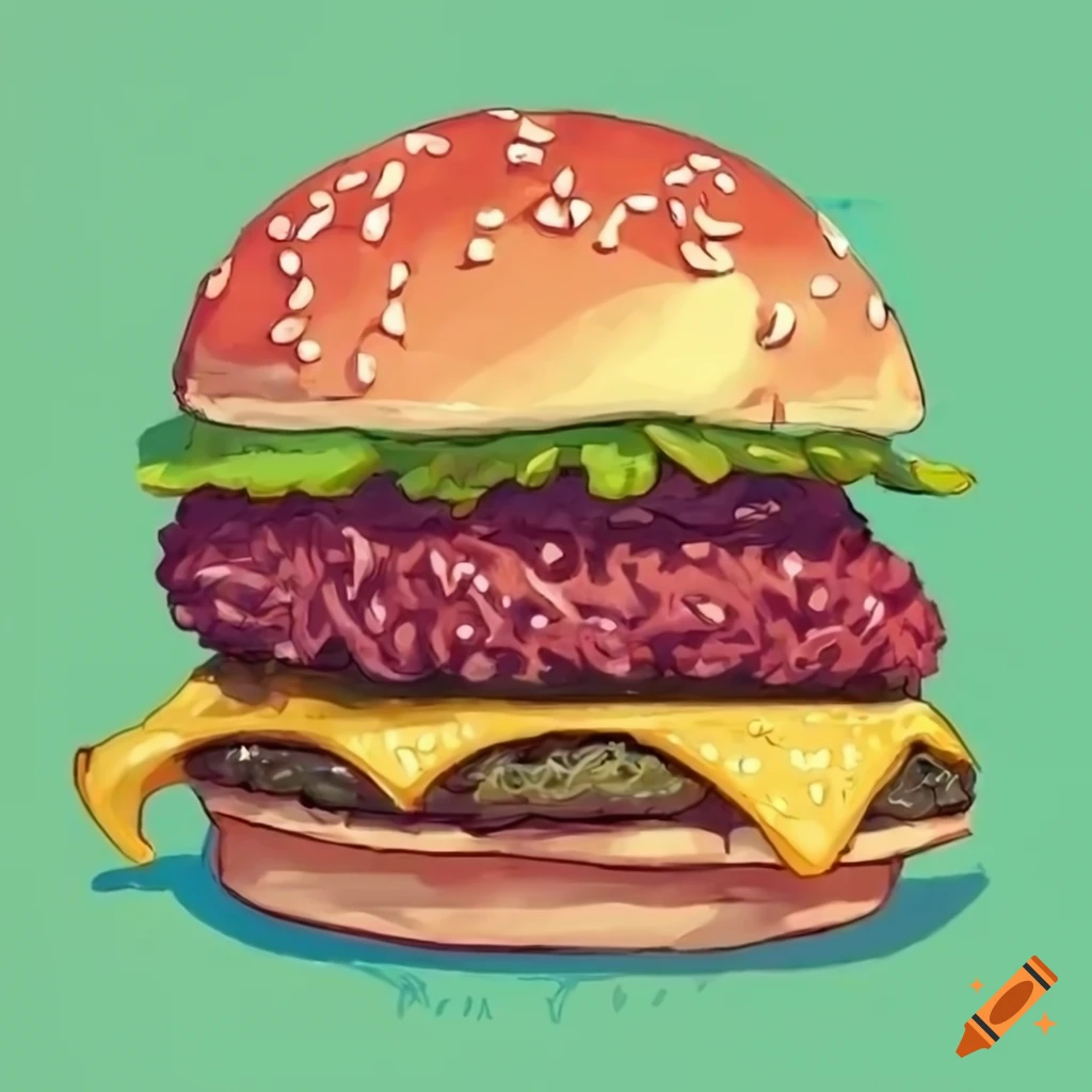 4 byte burger, by jack haeger, sketch
