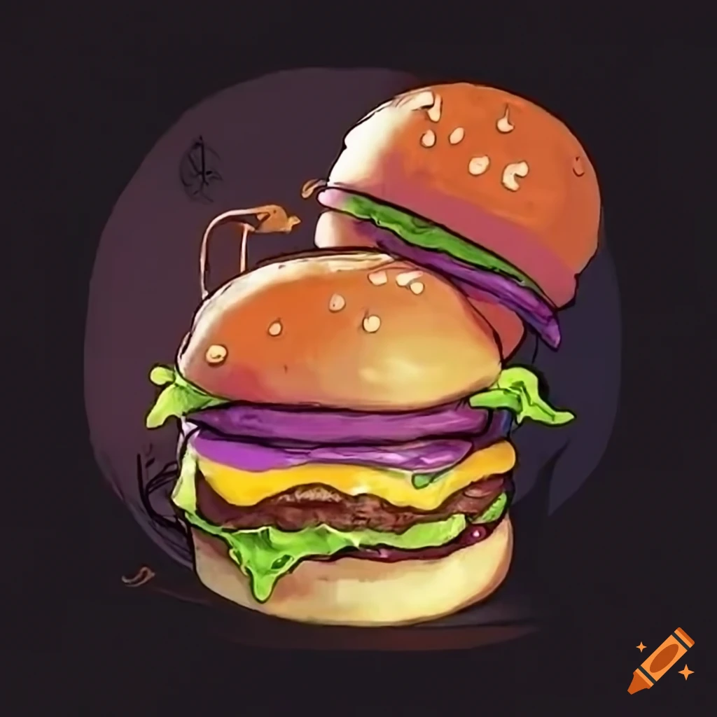 4 byte burger, by jack haeger, sketch