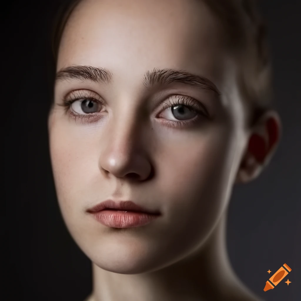 A close-up portrait of a person