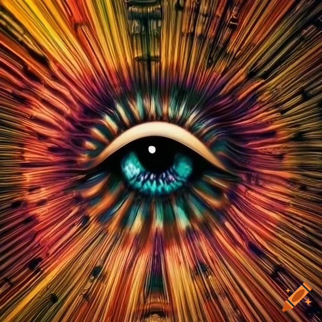 Abstract all-seeing eye