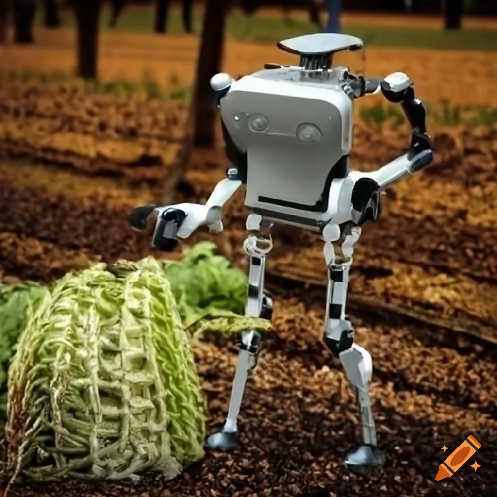 Robot farmer on Craiyon