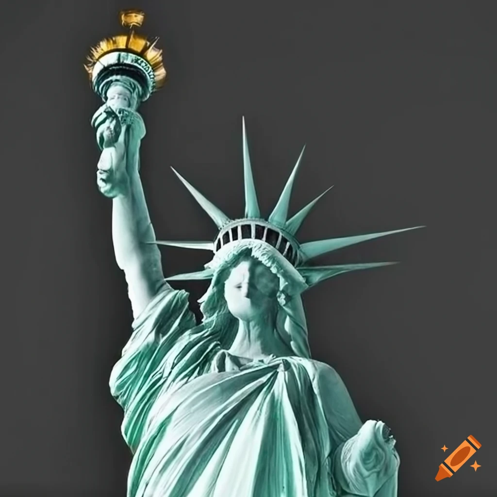 Statue of liberty, hyper-realistic photo on Craiyon