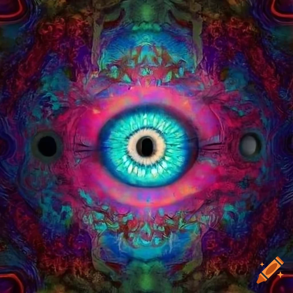 Abstract all-seeing eye on Craiyon