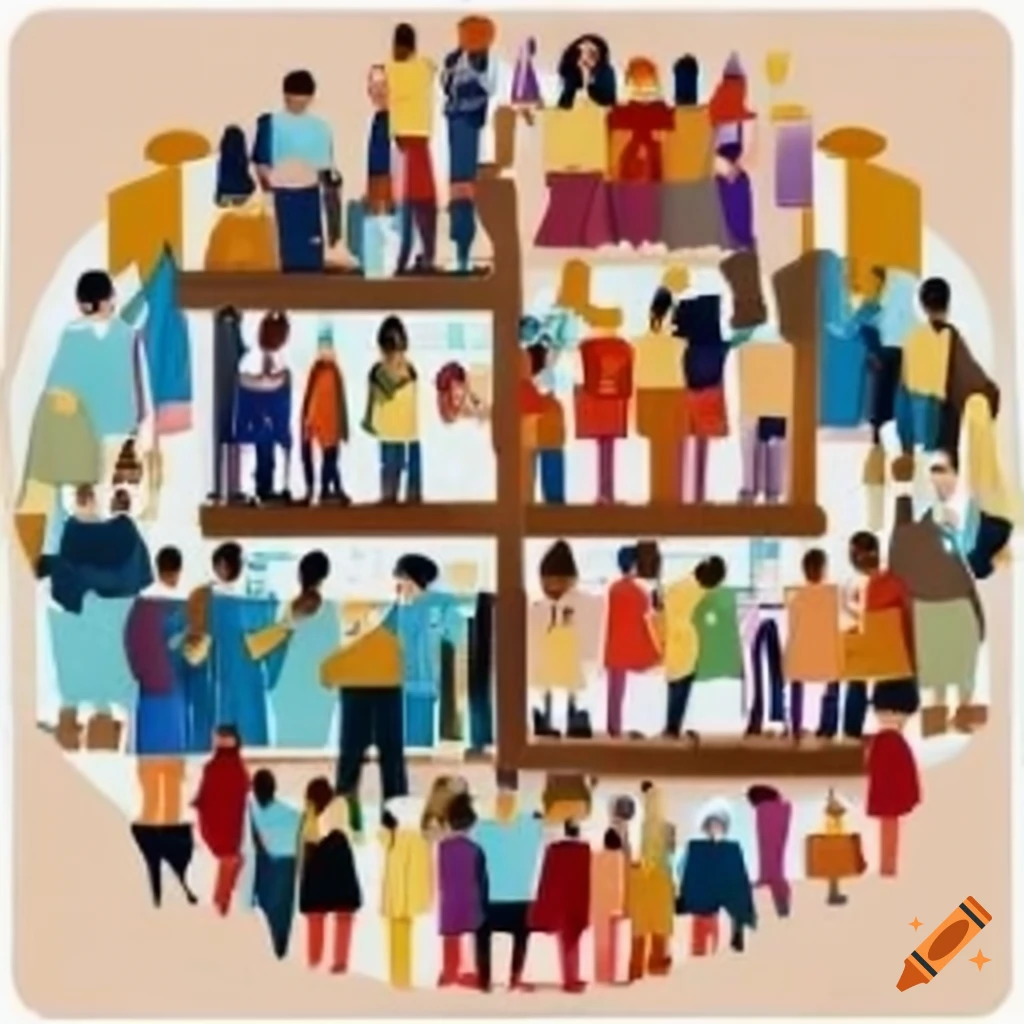 Overview of sociology: types of human societies and functions on Craiyon