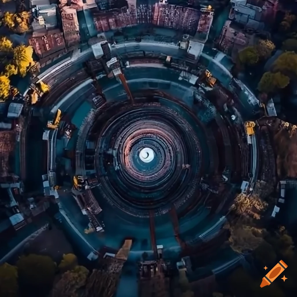 A drone's journey taking stunning aerial footage