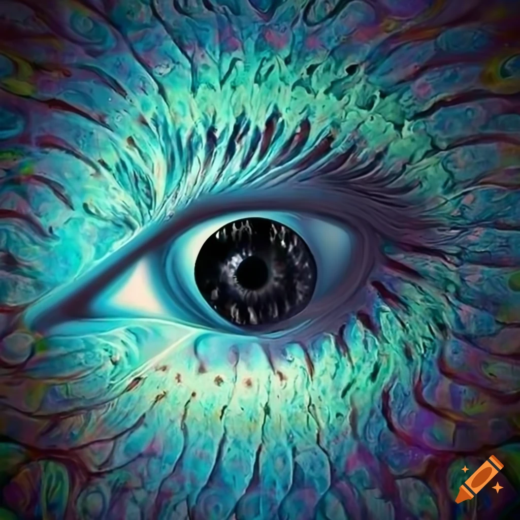 Abstract all-seeing eye on Craiyon