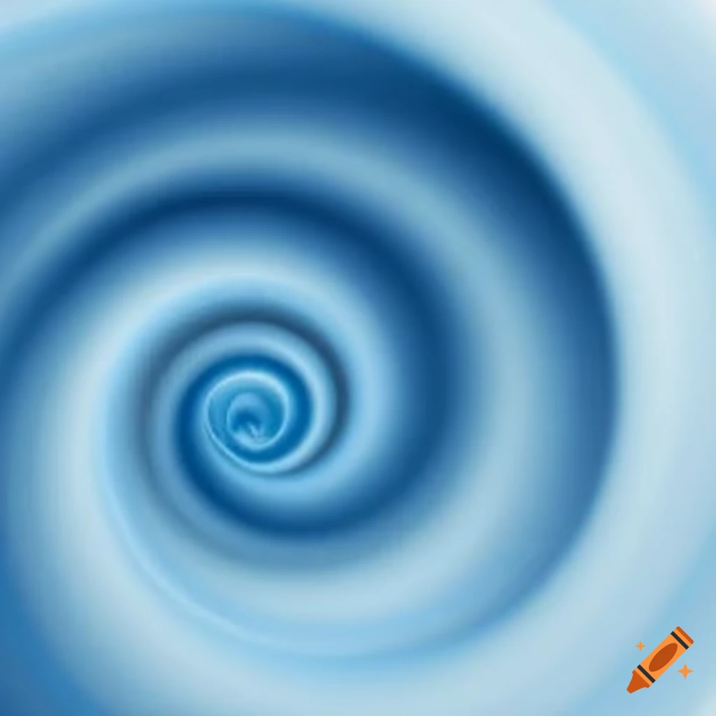 A light blue spiral on a white background on Craiyon