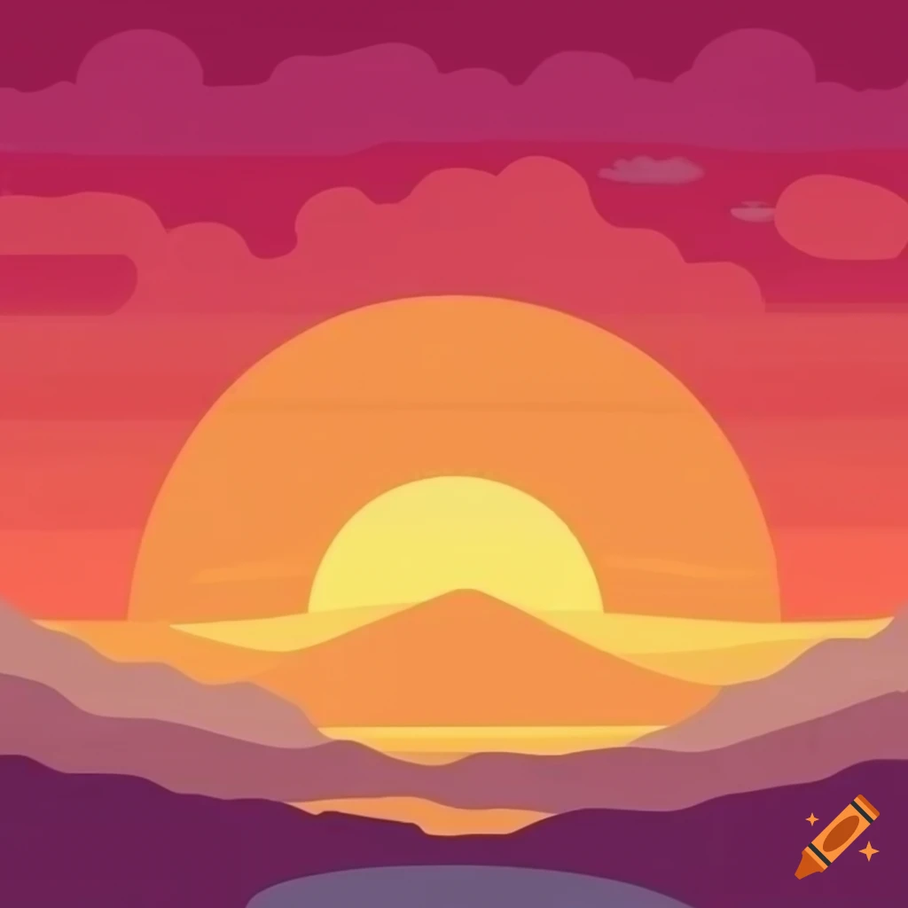 Abstract vector landscape