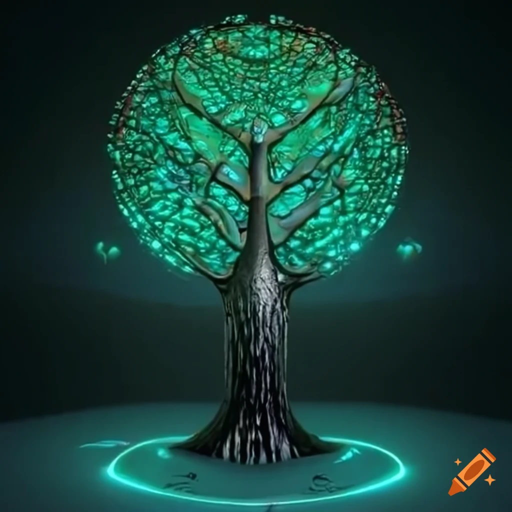 Cybernetically augmented tree on Craiyon