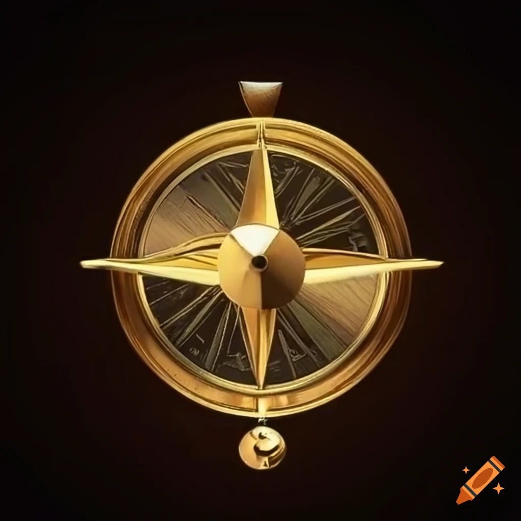 Gold compass