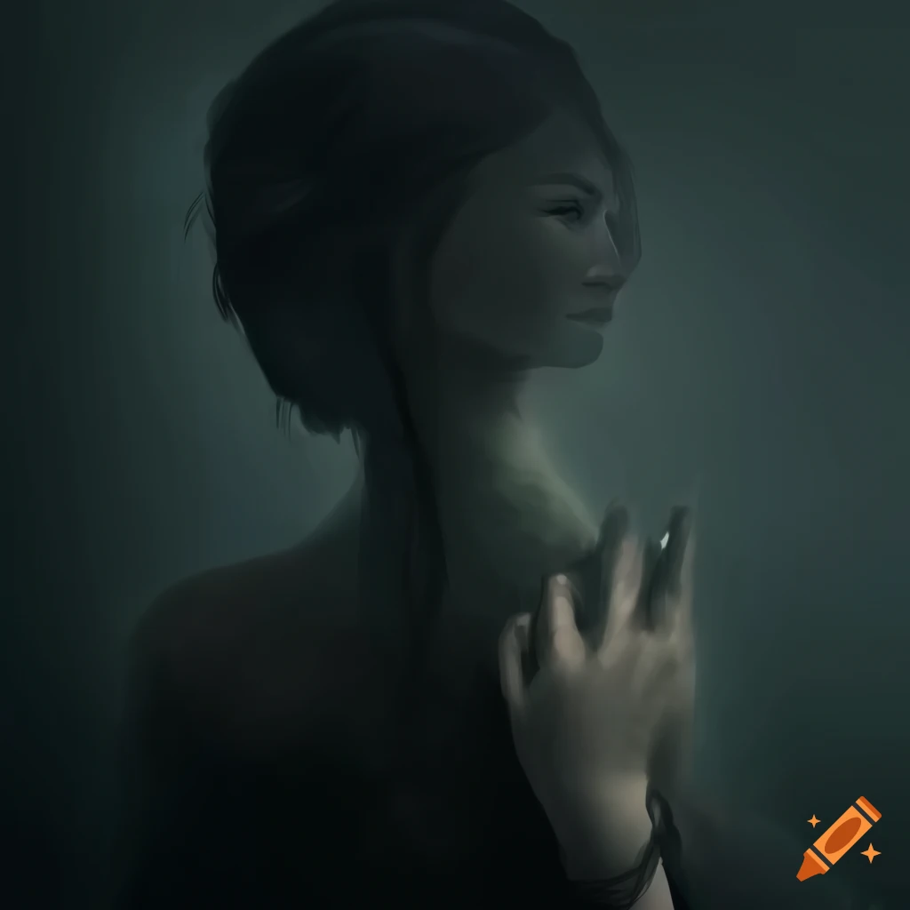 Book cover, mist, island