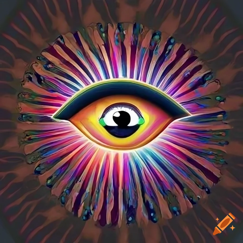 Abstract all-seeing eye