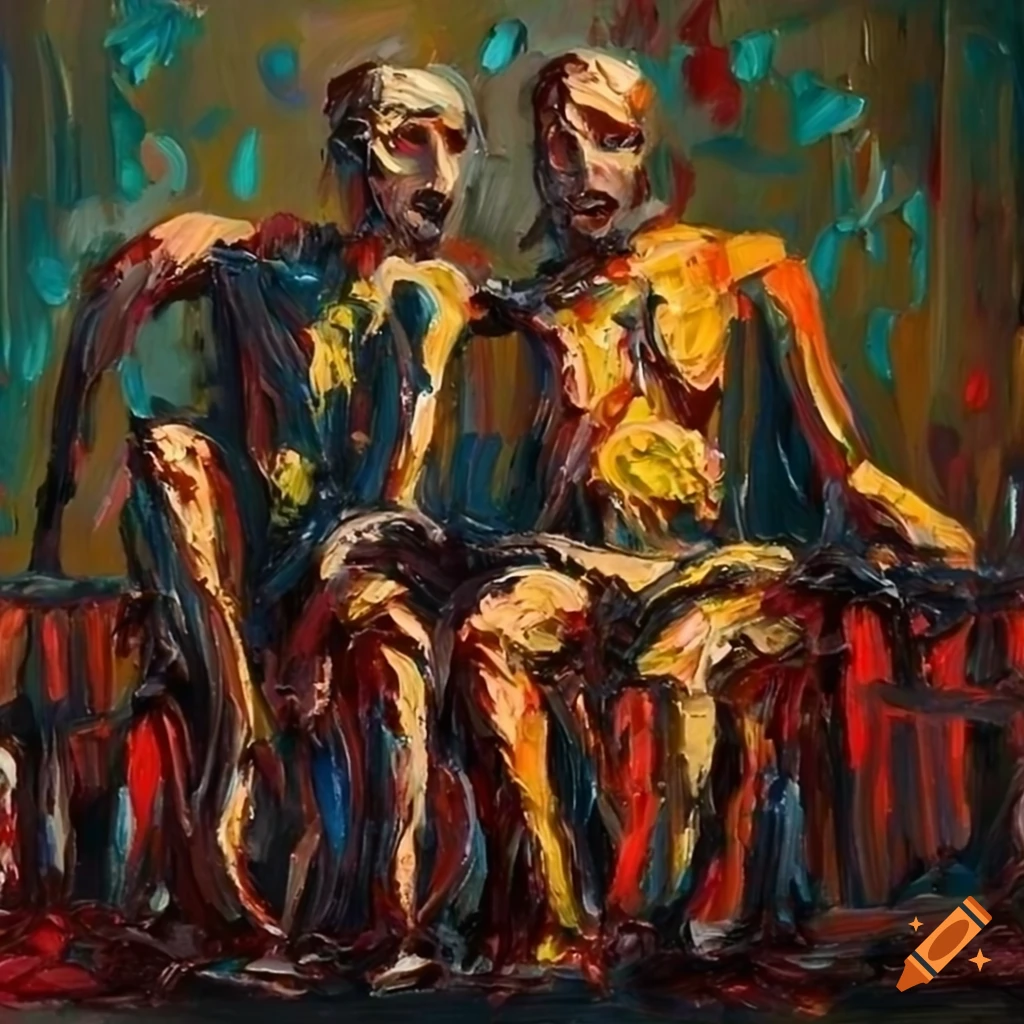 Artistic_depiction_of_a_group_of_chained_sitting_prisoners_in_a_bleak ...