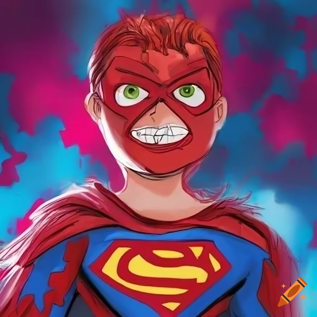 Draw a autistic superhero