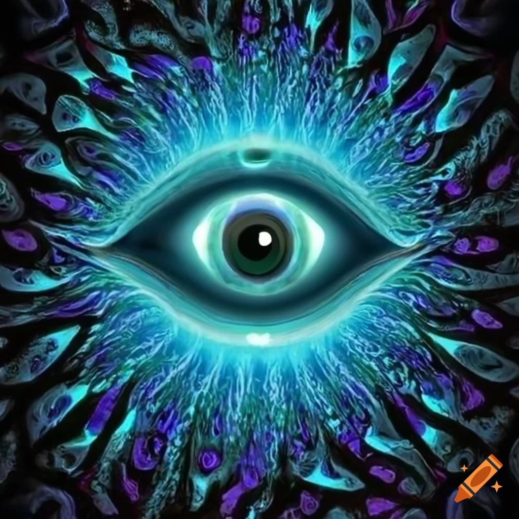 Abstract all-seeing eye on Craiyon