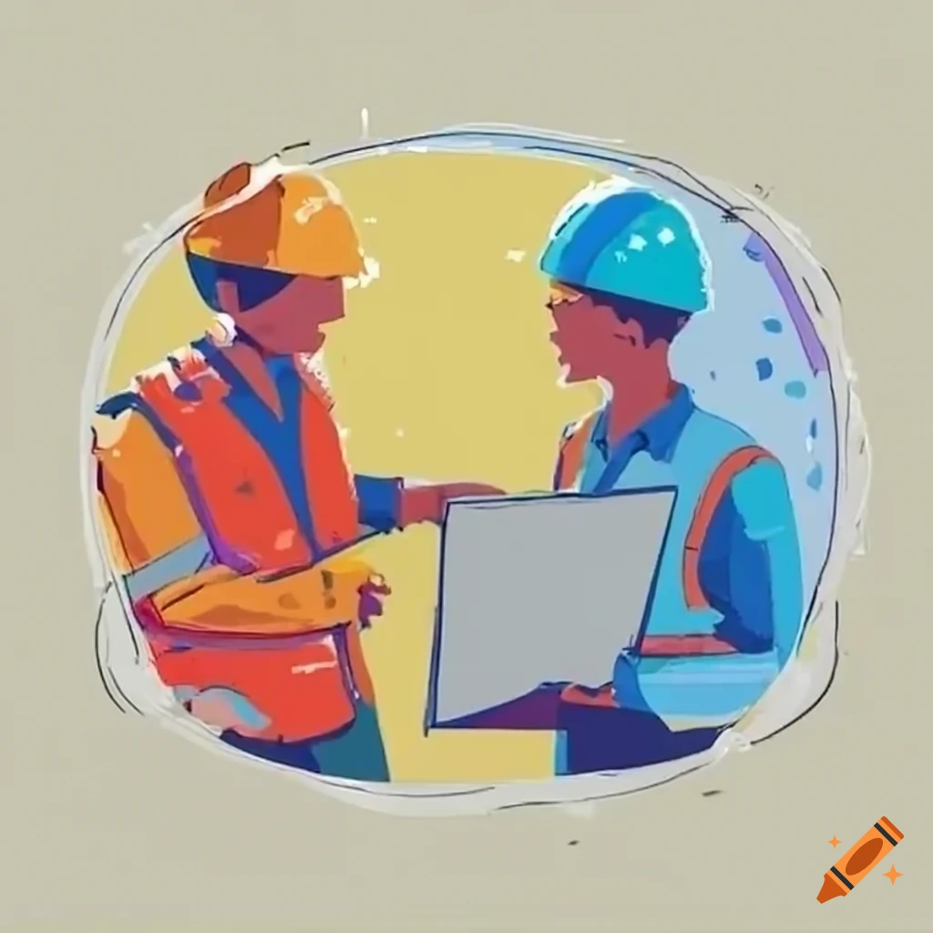 A group of engineers discussing on a whiteboard